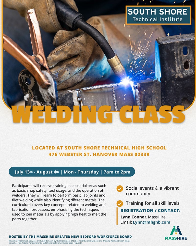 Welding Class - MassHire Greater New Bedford Workforce Development Board
