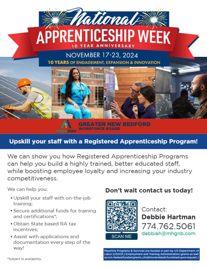 National Apprenticeship Week 10 Year Anniversary - MassHire Greater New ...